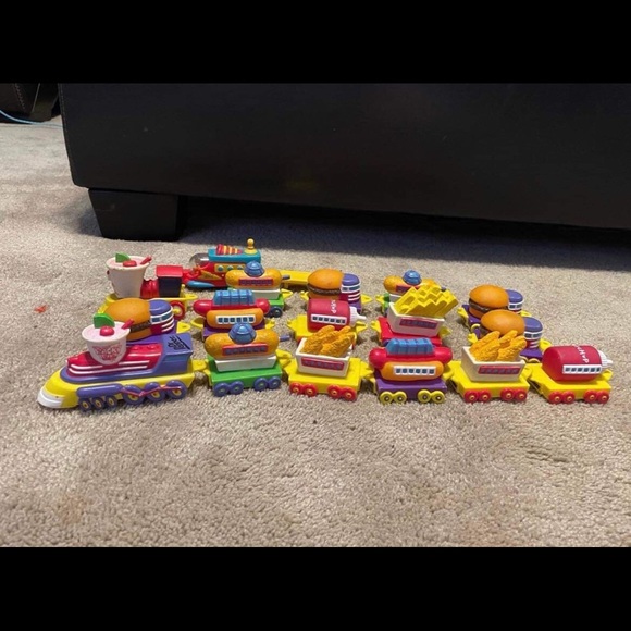 Toys | Vintage Sonic Food Train Set 17 Pieces | Poshmark